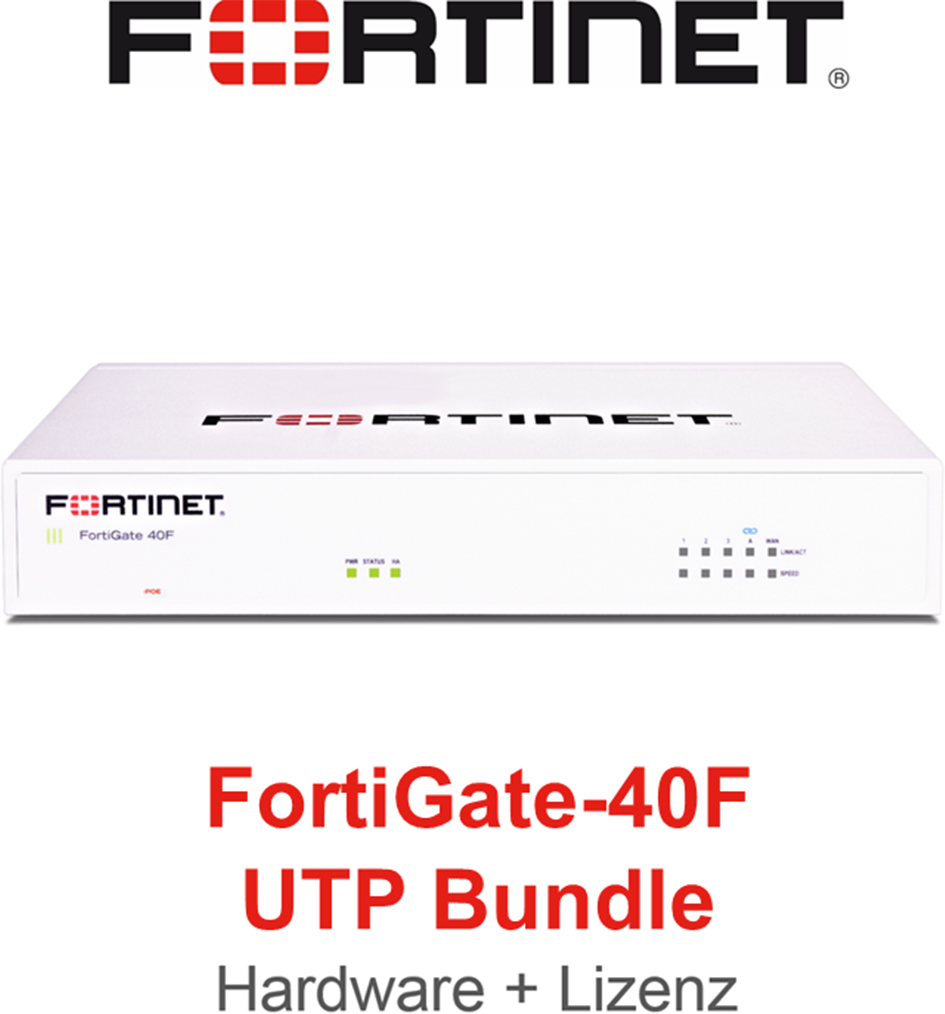 Fortinet FortiGate-40F - Paquete UTM/UTP (Hardware + Licencia) (FG-40F ...